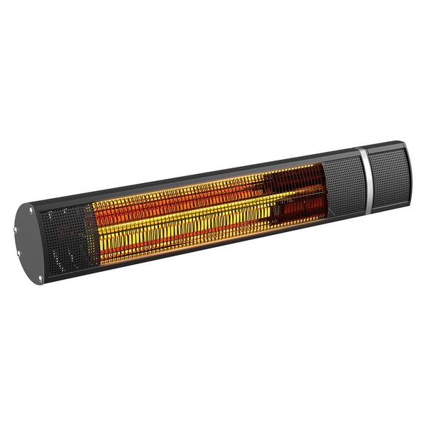 IHOMEadore 1500-Watt Black Electric Carbon Panel Radiant Space Heater ...