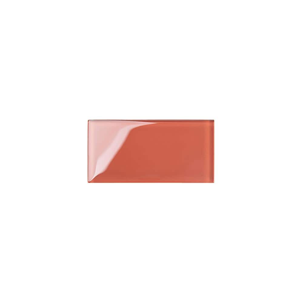 Giorbello Sunset Glass Subway 3 in. x 6 in. x 8mm Tile Sample G5923 ...