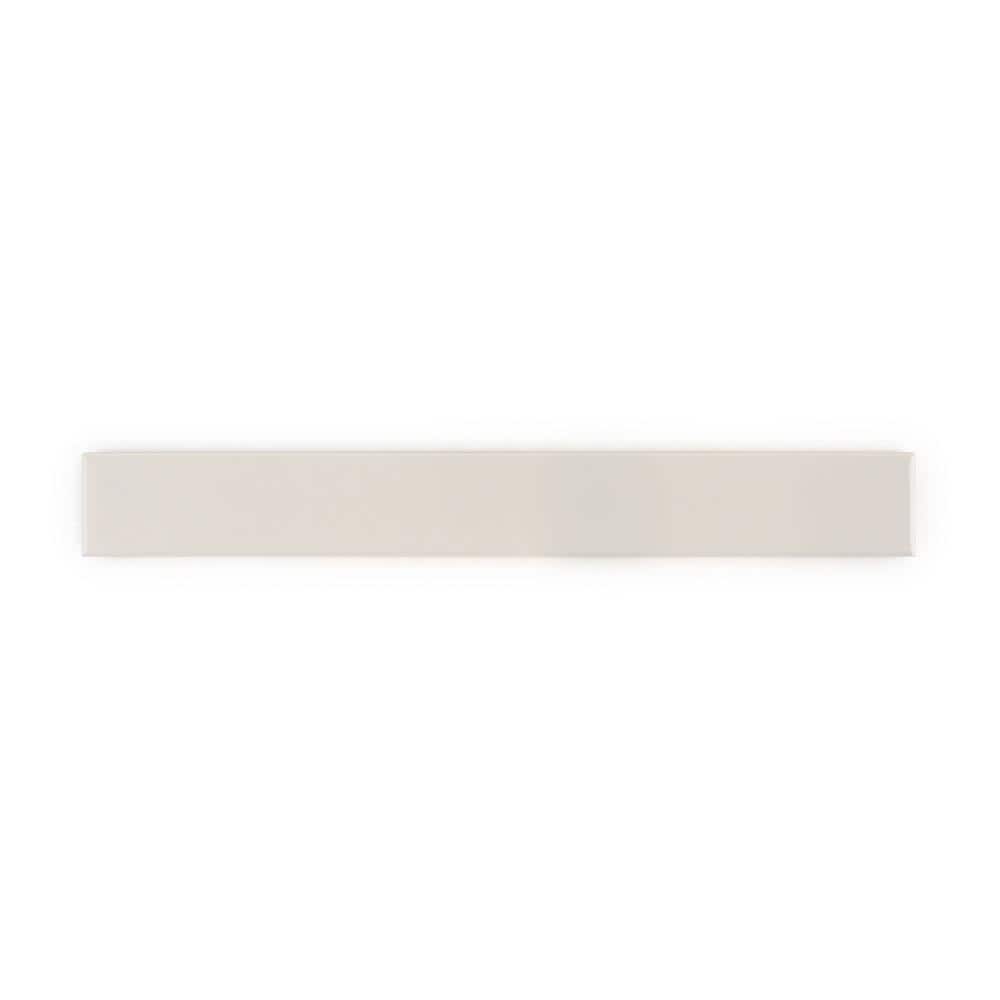 Jeffrey Court Rail Taupe 2 in. x 16 in. Subway Glossy Ceramic Wall Tile ...