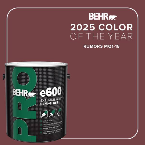 BEHR PRO 1 gal. #MQ1-15 Rumors Semi-Gloss Exterior Paint PR67301 - The ...