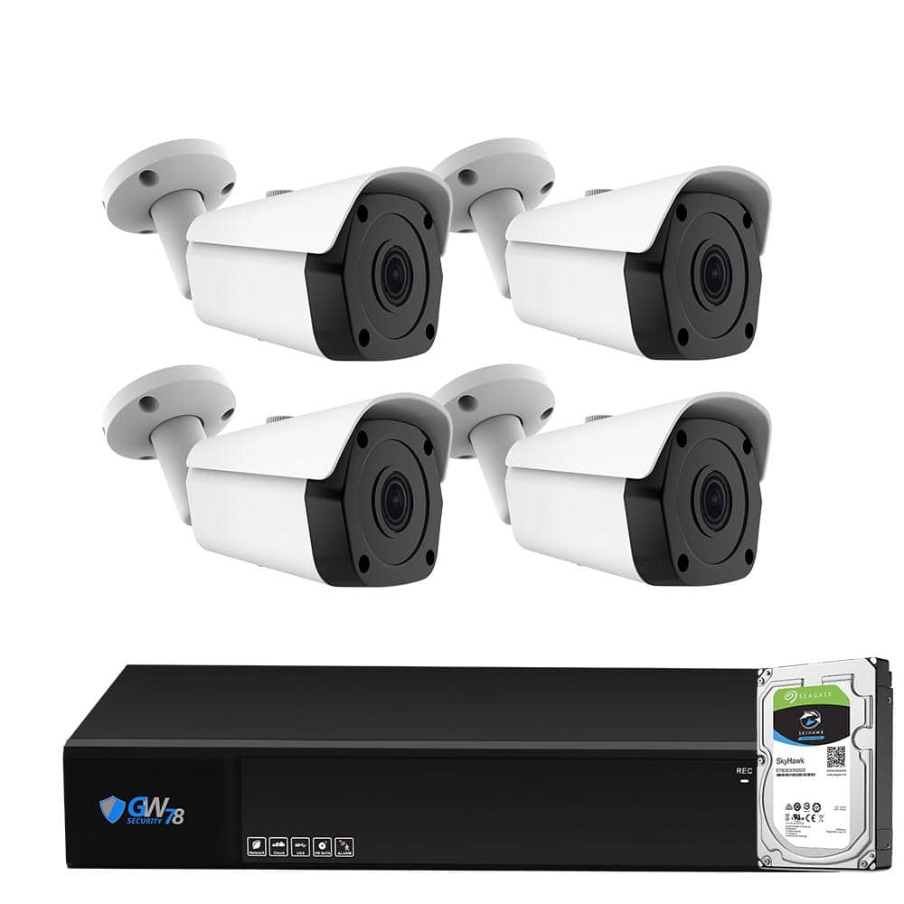 GW Security 8-Channel HD-Coaxial 5MP Surveillance Security Cameras ...