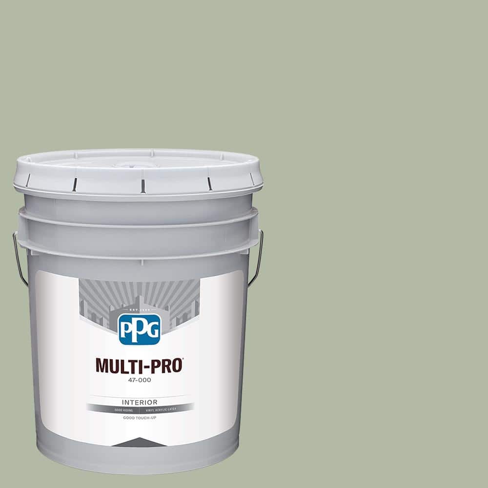 MULTI-PRO 5 gal. Light Sage PPG1124-4 Flat Interior Paint PPG1124-4MP ...