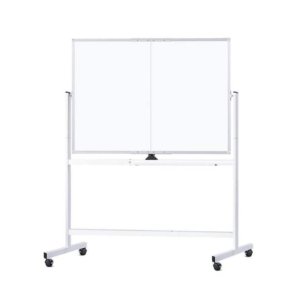 maxtek Rolling Bulletin Boards 48 x 36 Whiteboard Panel with Stands Big ...