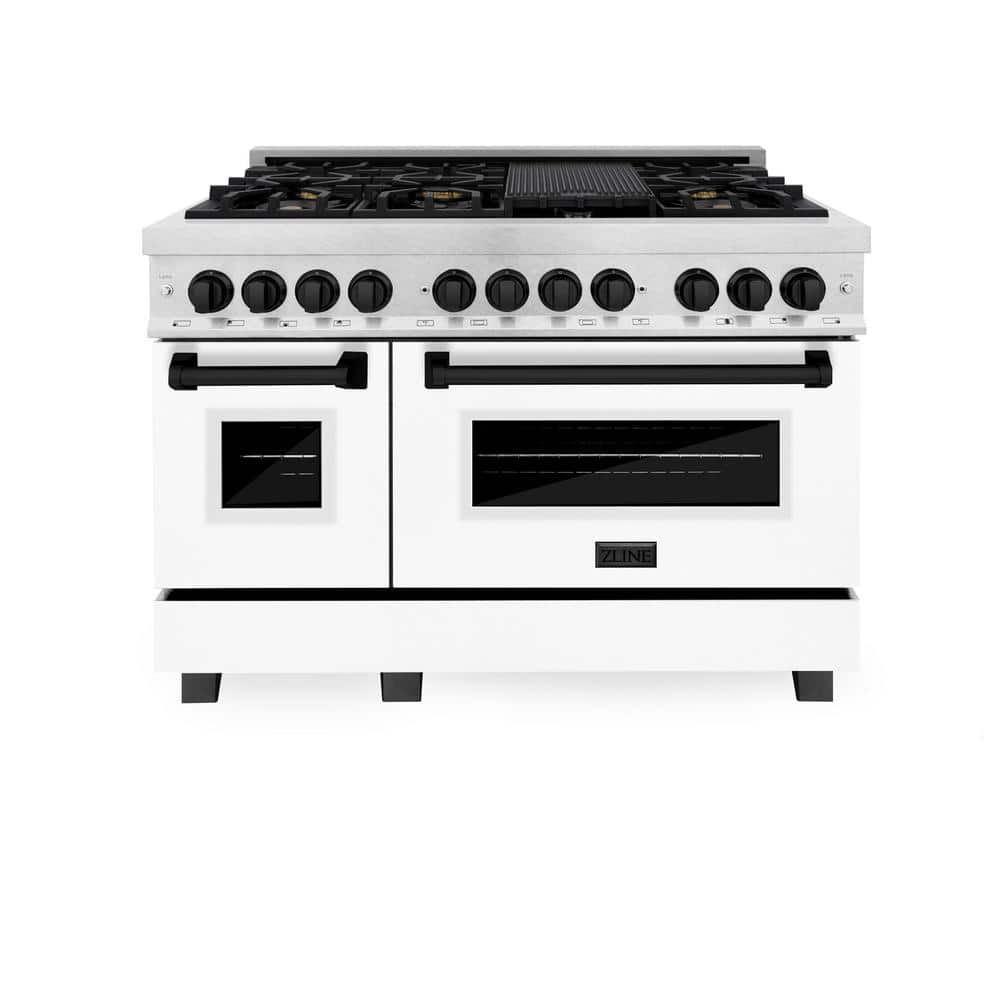 ZLINE Kitchen and Bath Autograph 48 in. Legacy Dual Fuel Range with 7 ...