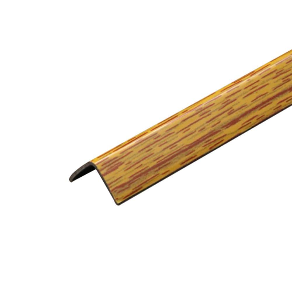 Wellco 3/5 in. x 3/5 in. x 8 ft. PVC Composite Wood Grain Outside ...