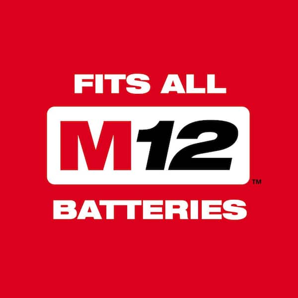 Milwaukee M12 12V Lithium-Ion Compact 2.0 Ah Battery Pack (2-Pack ...