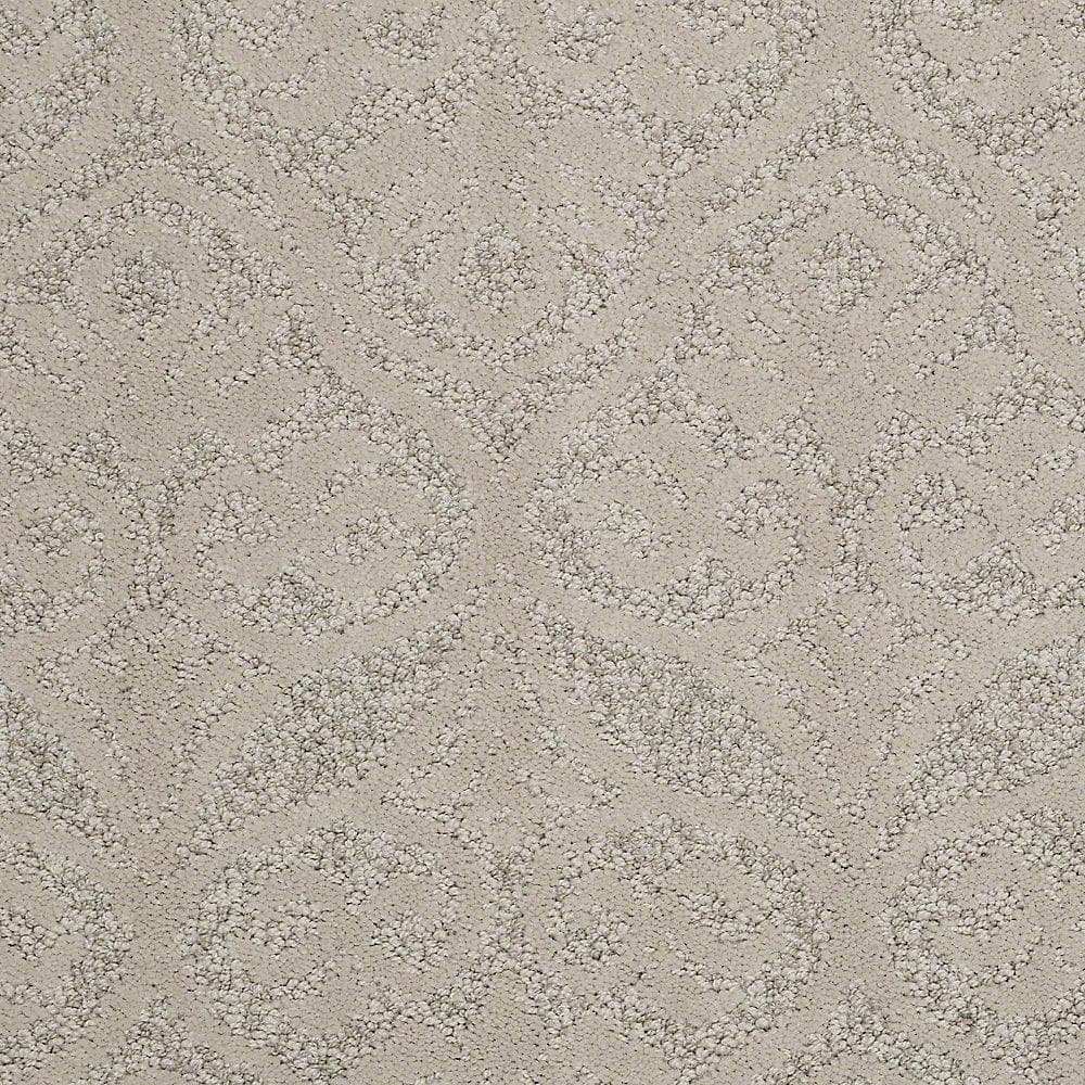 Lifeproof Perfectly Posh - Stucco - Beige 43 oz. Nylon Pattern Carpet ...