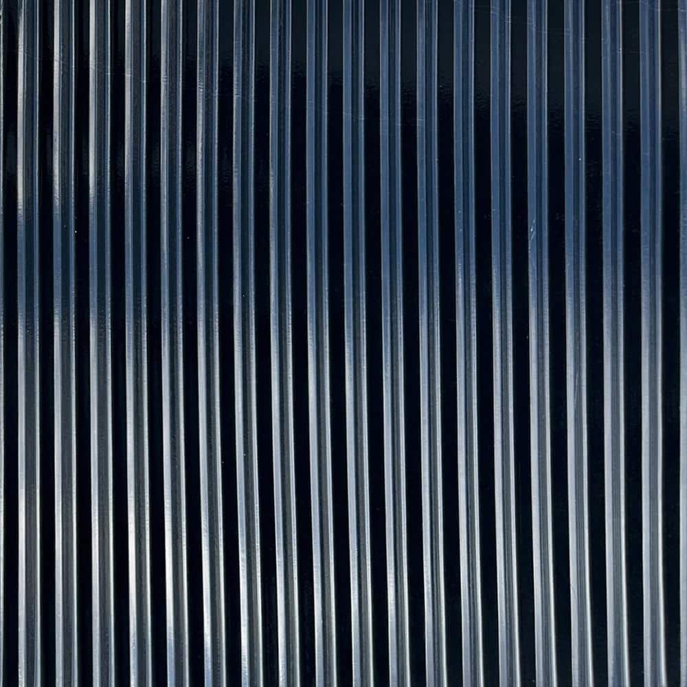 FROM PLAIN TO BEAUTIFUL IN HOURS Channel Gloss Black 4 ft. x 8 ft. Faux ...