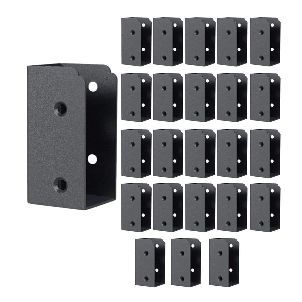 Afoxsos 24PCS Carbon Steel 2x4 Deck Railing Brackets Connectors for ...