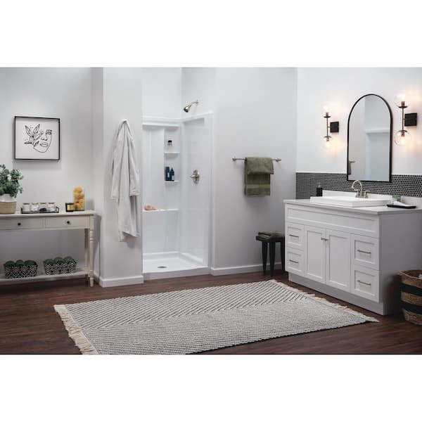 Delta Classic 500 36 in. L x 36 in. W x 72 in. H 4-Piece Alcove Shower ...