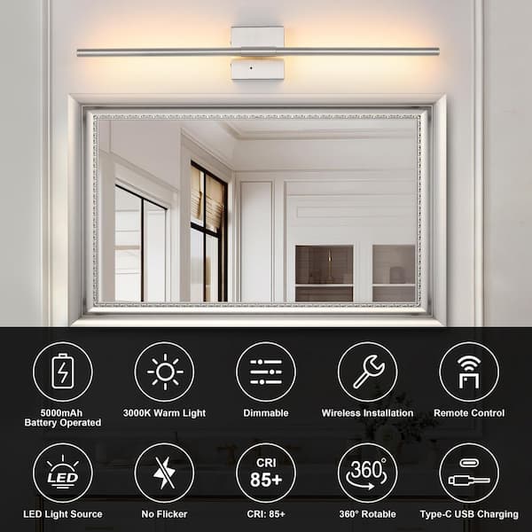 Battery Operated - Vanity Lighting - The Home Depot