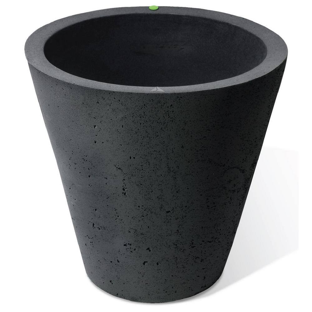 Algreen PRODUCTS Crete 20.5 in. H x 20 in. Black Concrete Texture Self ...