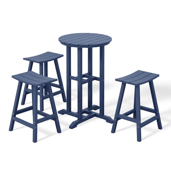 WESTIN OUTDOOR Laguna 4-Piece HDPE Weather Resistant Outdoor Patio ...