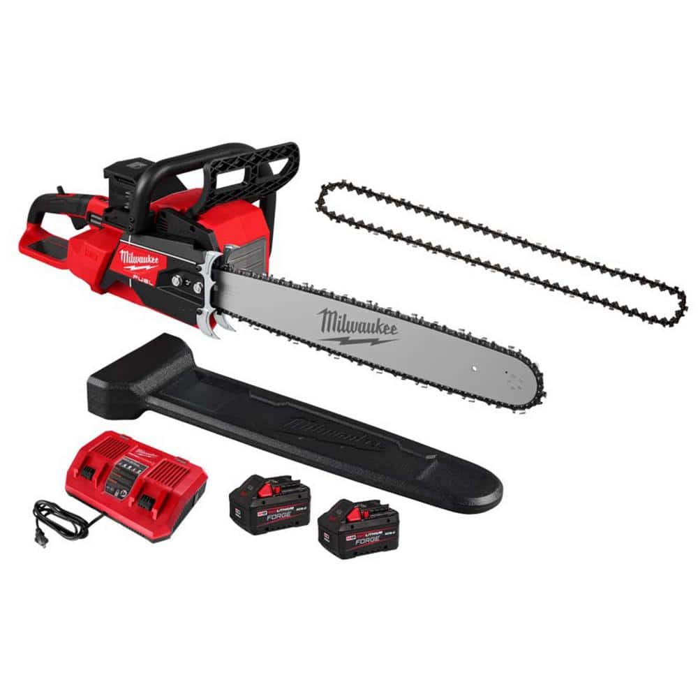 Milwaukee M18 FUEL 18V 20 in. Brushless Cordless Dual Battery Chainsaw ...
