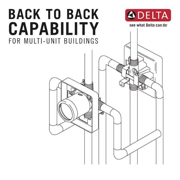 Delta Modern Gold 1-Spray Raincan Wall Mount Fixed and Handheld Shower ...