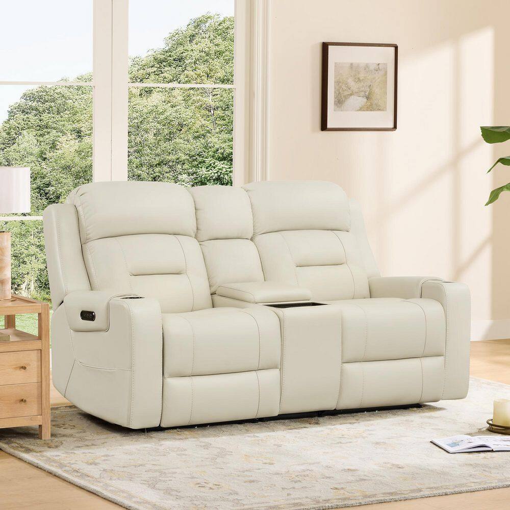 Spruce & Spring Cade 73.03 in. Rectangle Dual Motors Rolled Arm Lay ...