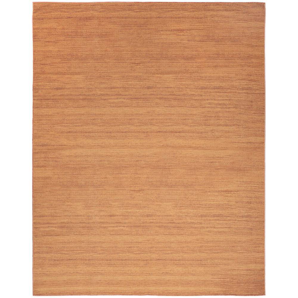 Nourison Washable Essentials Copper 9 ft. x 12 ft. All-over design ...