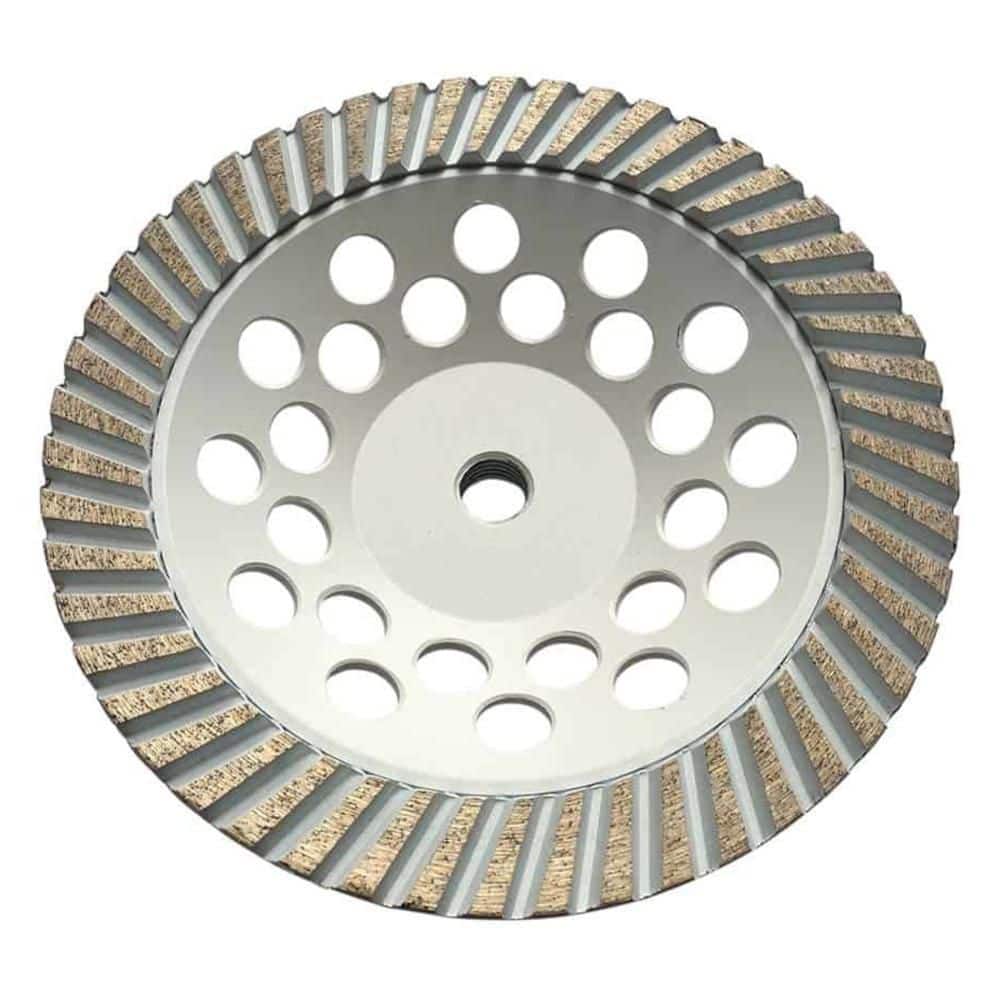 EDiamondTools 7 in. Granite or Concrete, Turbo Rim Diamond Blade ...