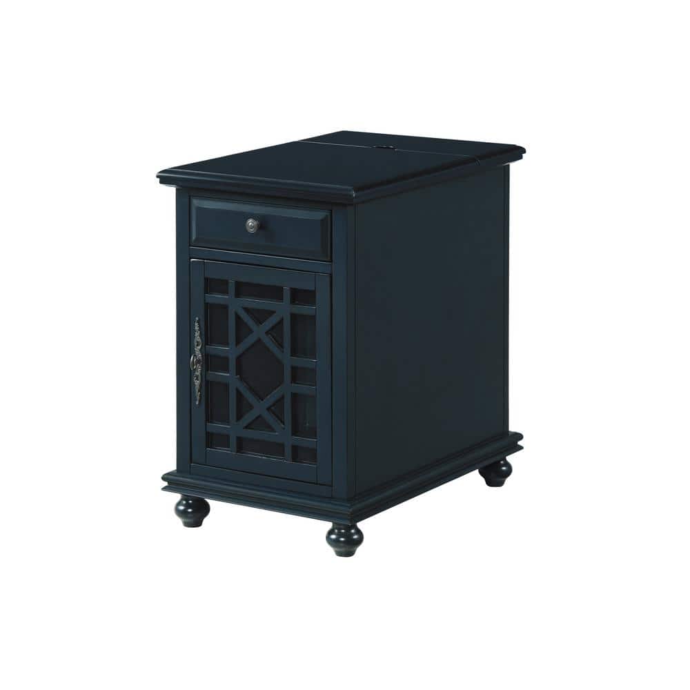 Martin Svensson Home Elegant 16 in. Catalina Blue Chairside End Table ...