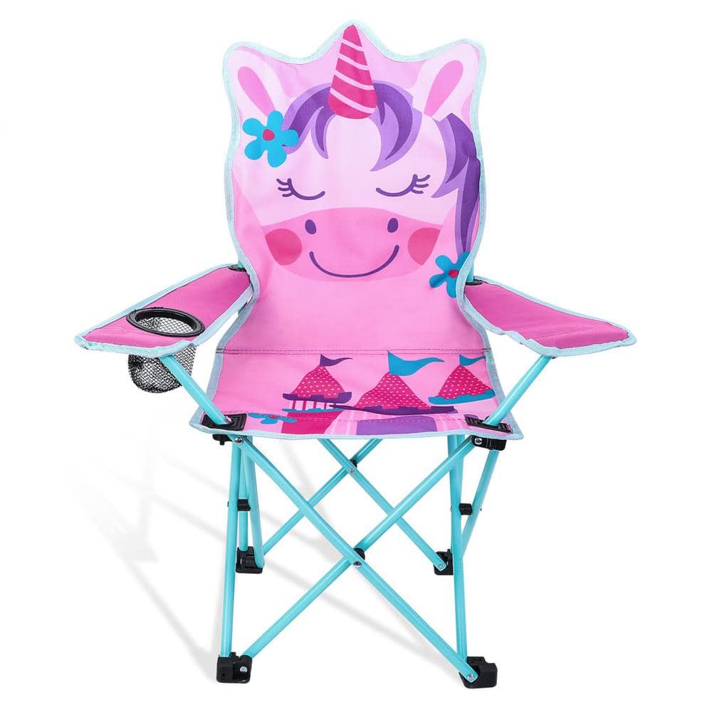 Angel Sar Pink Unicorn Outdoor Folding Children's Lawn and Camping ...