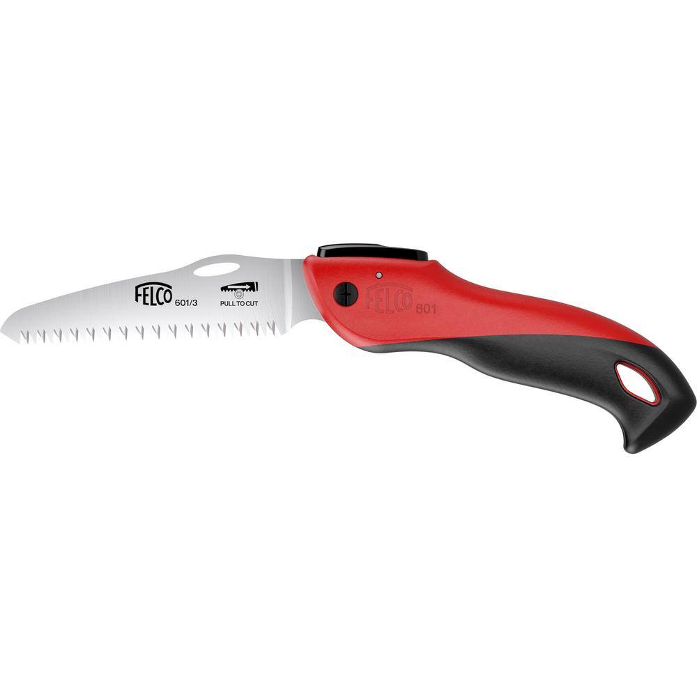 FELCO F601 4.75 in. Hard Chrome-Plated Steel Blade, Folding Pull-Stroke ...