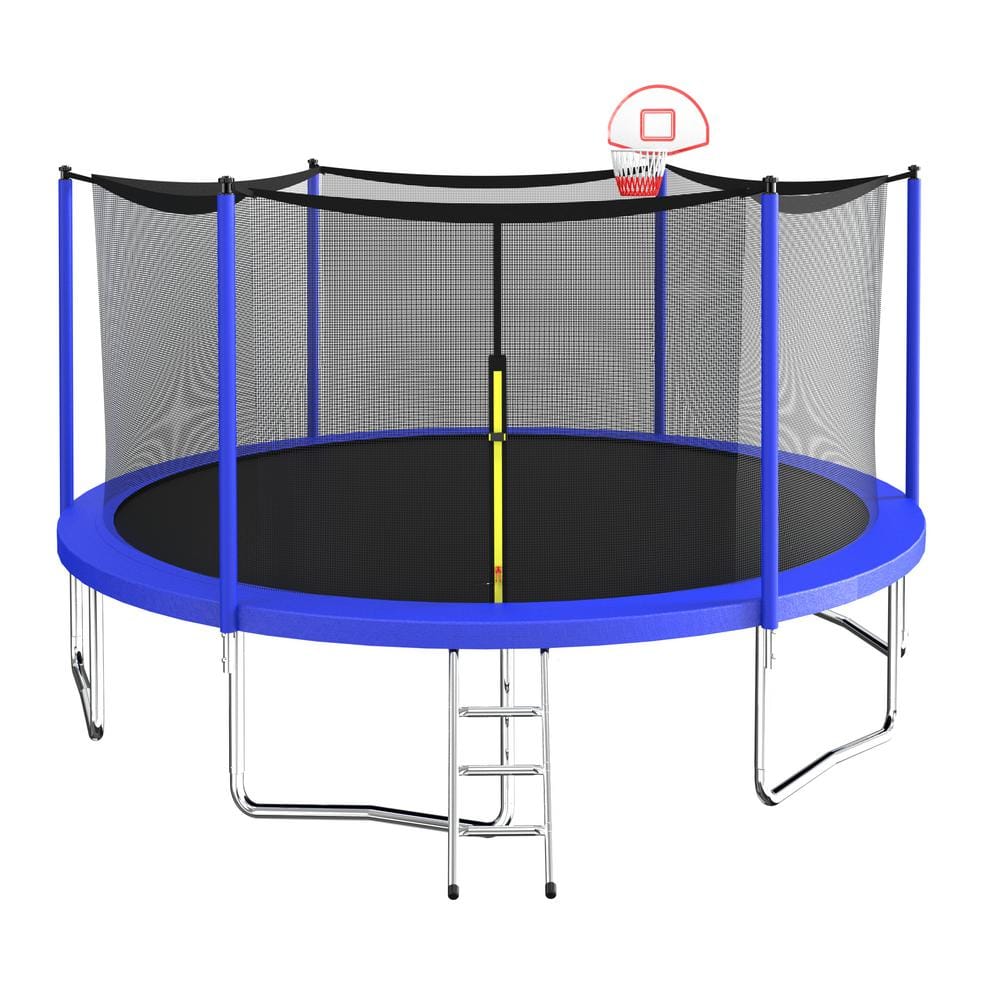maocao hoom 16 ft. Large Trampoline with Enclosure, Basketball Hoop and ...