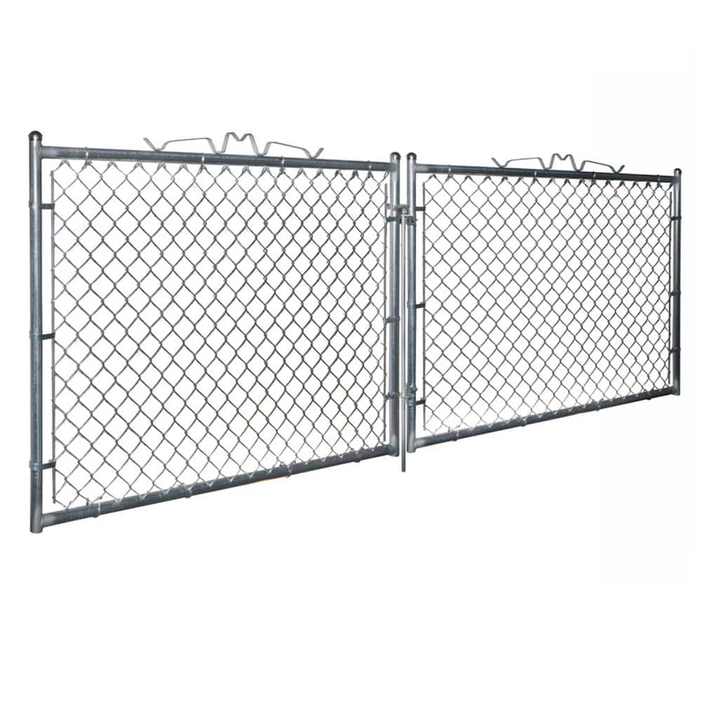 Master Halco 10 ft. W x 6 ft. H Metal Steel Drive-Through Chain Link ...
