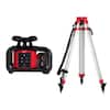 Milwaukee M18 1000 ft. Green Interior Rotary Laser Level Kit with ...