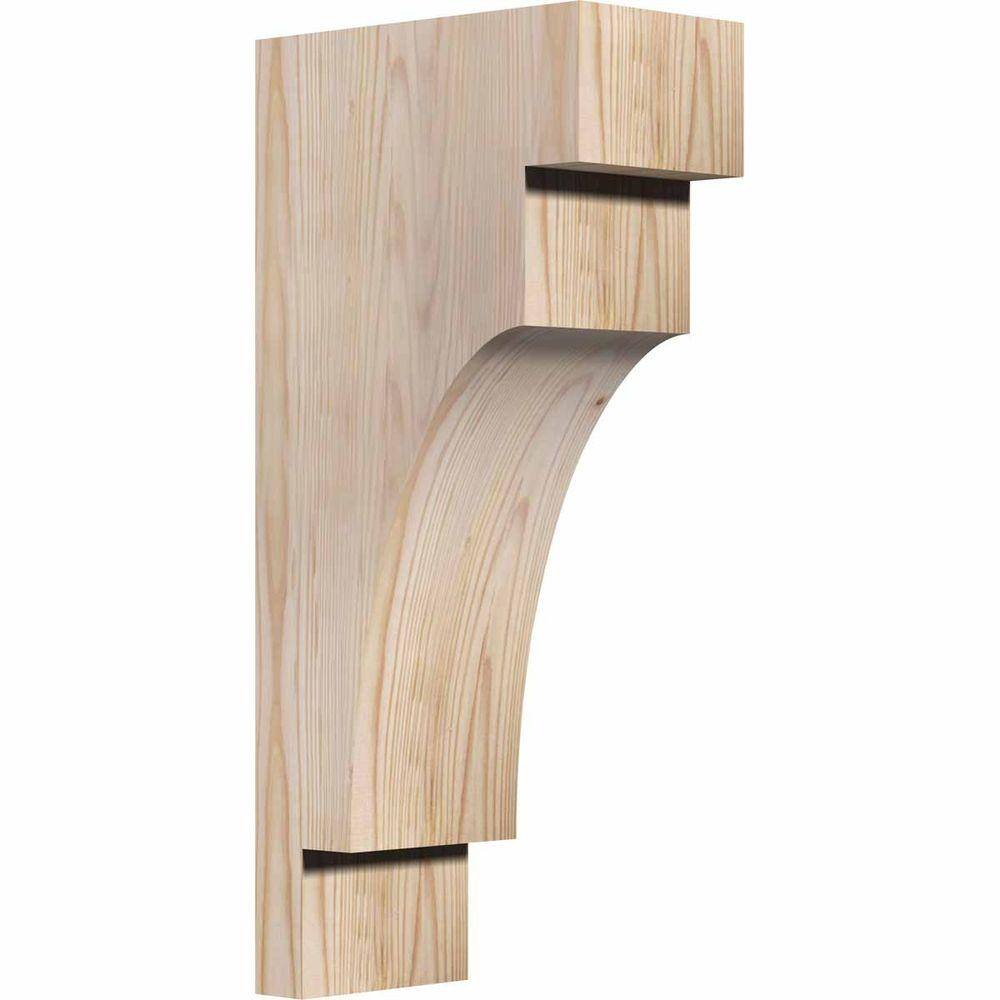 Ekena Millwork 5-1/2 in. x 10 in. x 22 in. Douglas Fir Mediterranean ...