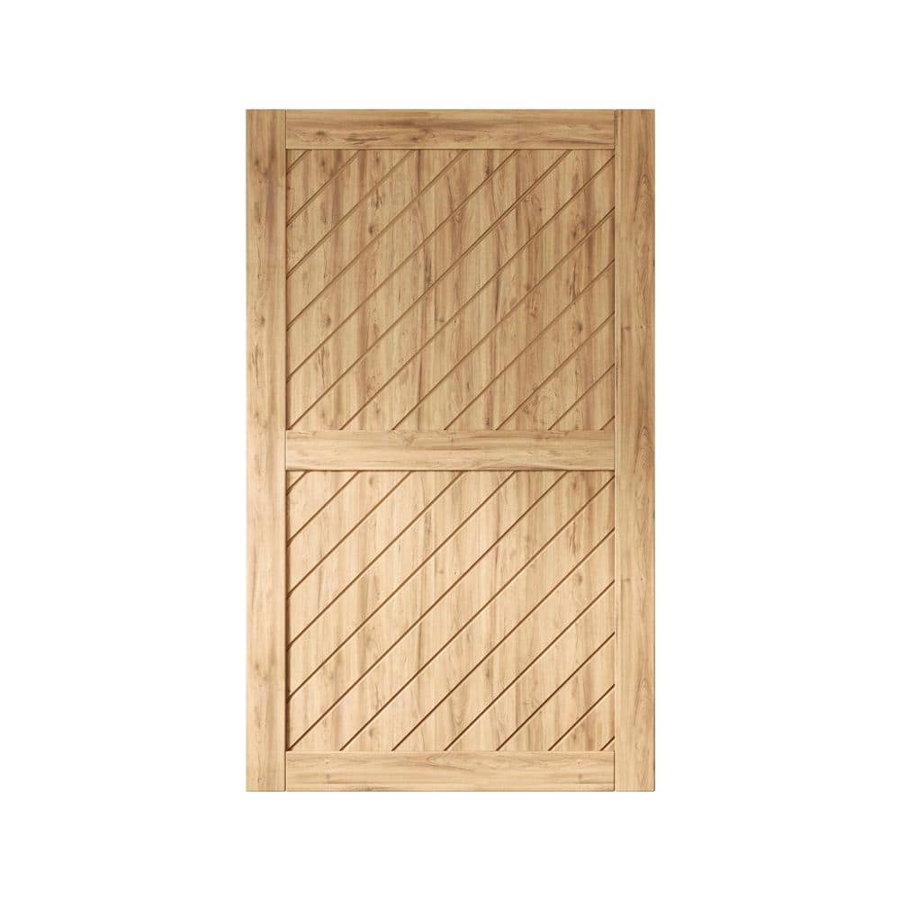 HOMACER XT1 50 in. x 80 in. C-Panel Solid Core Unfinished Slanted ...