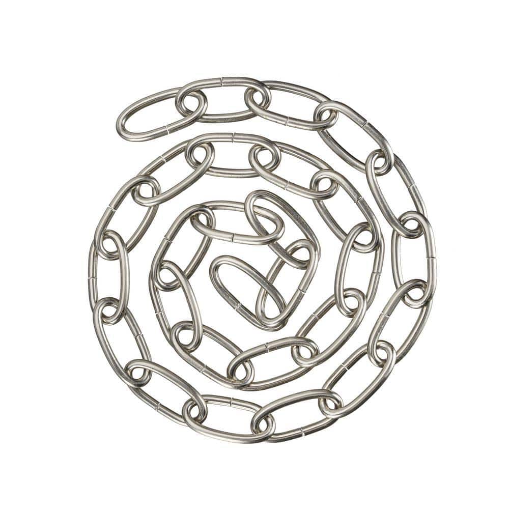 Steel 3 ft. Chain/Hanging Max.60 lbs. Lighting Fixture/Swag Light/Plant ...