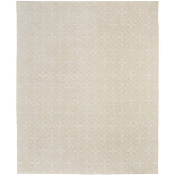 Nourison Home Nourison Essentials Ivory Beige 5 ft. x 7 ft. Moroccan ...