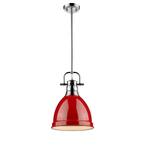Golden Lighting Duncan Collection 1-Light Chrome Mini Pendant ...