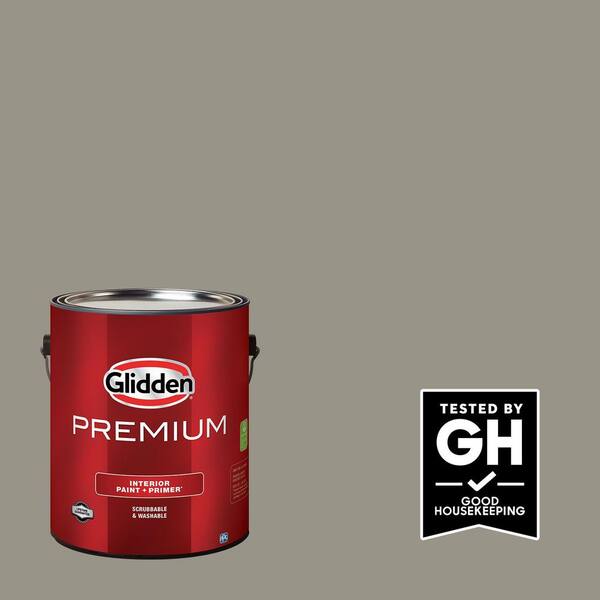 Glidden Premium 1 gal. PPG0999-4 Steeped Tea Semi-Gloss Interior Latex ...