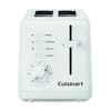 Cuisinart Compact 2-Slice White Wide Slot Toaster with Crumb Tray CPT ...