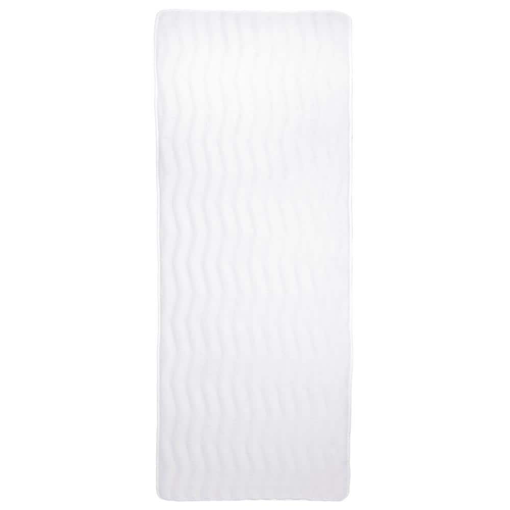 Lavish Home 24.5 in. x 60 in. Memory Foam and Microfiber Bath Mat in ...