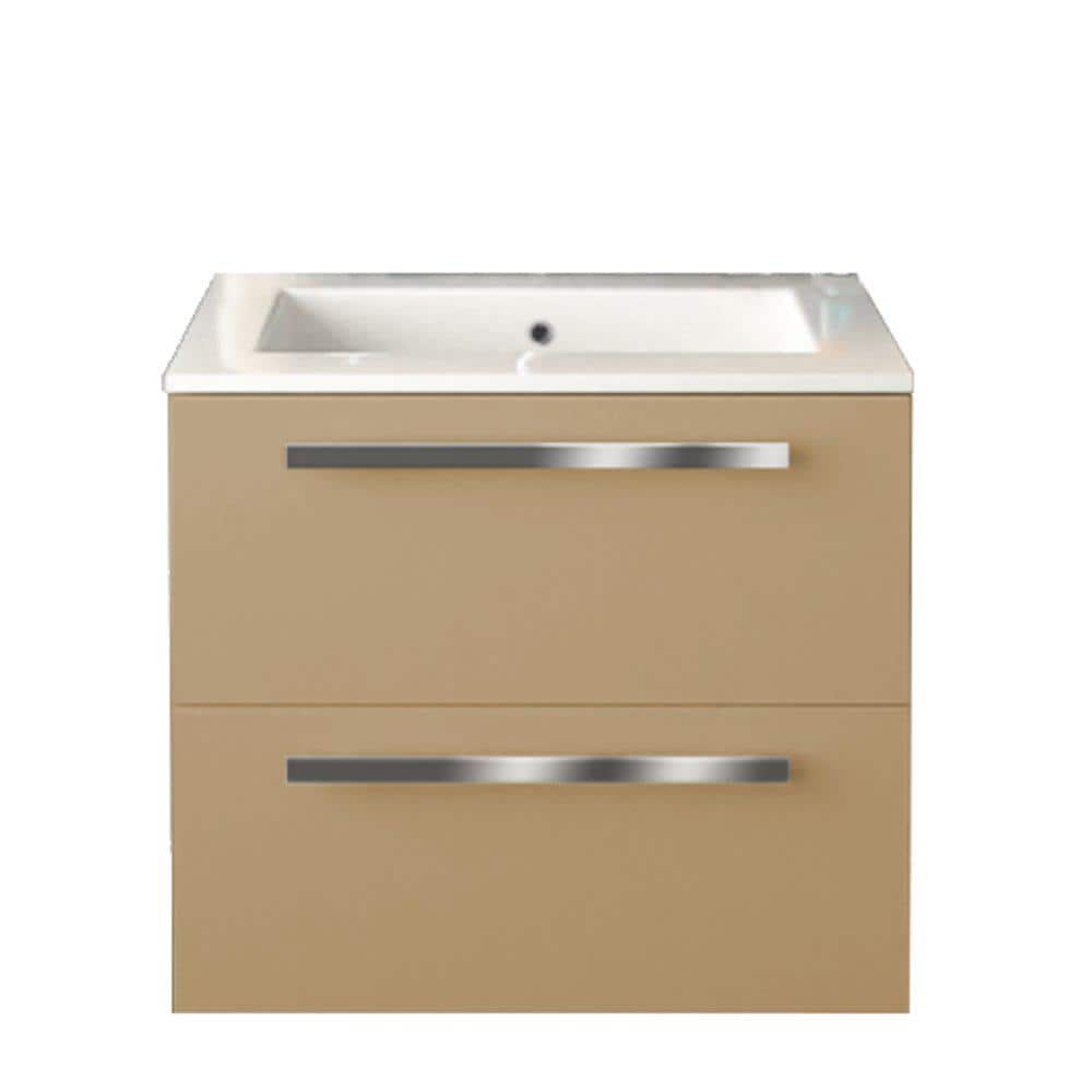 LaToscana Ameno 24 in. W x 18 in. D x 20 in. H Floating Bath Vanity in ...
