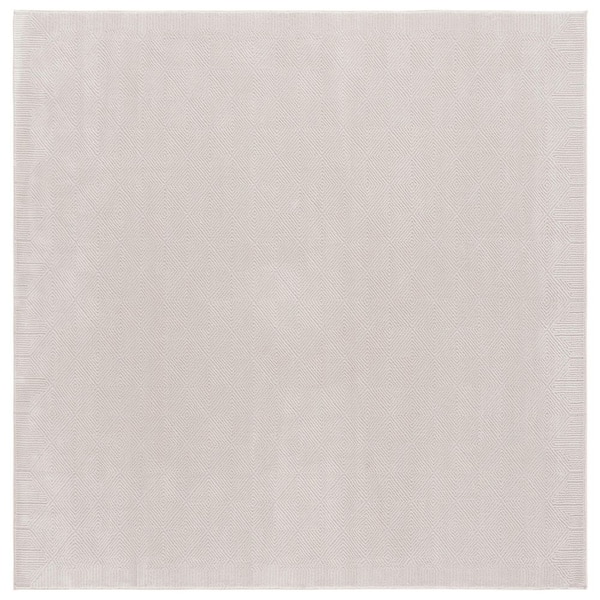 SAFAVIEH Parker 7 ft. x 7 ft. Taupe Solid Geometric square Area Rug ...