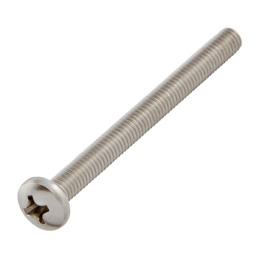 Everbilt M4-0.7x45mm Stainless Steel Pan Head Phillips Drive Machine ...