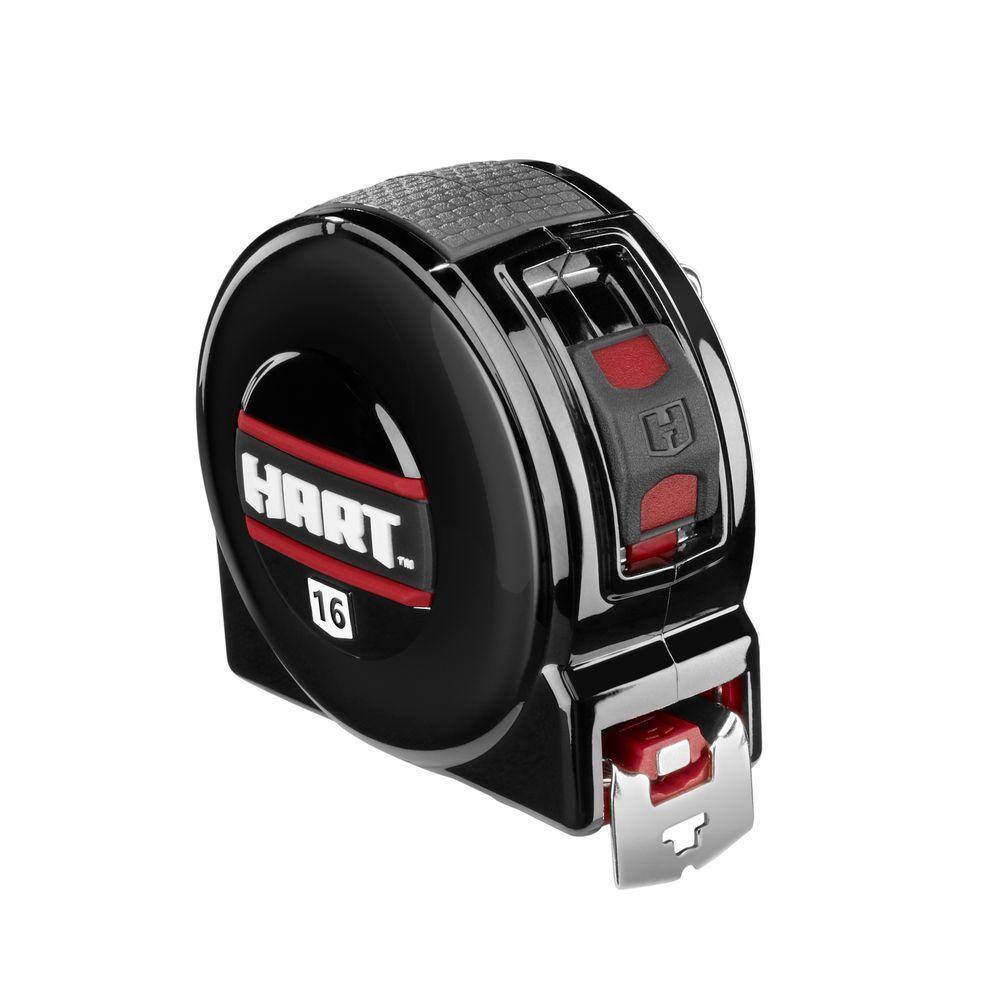 HART 16 ft. Tape Measure with Blade Brake HTM16 - The Home Depot