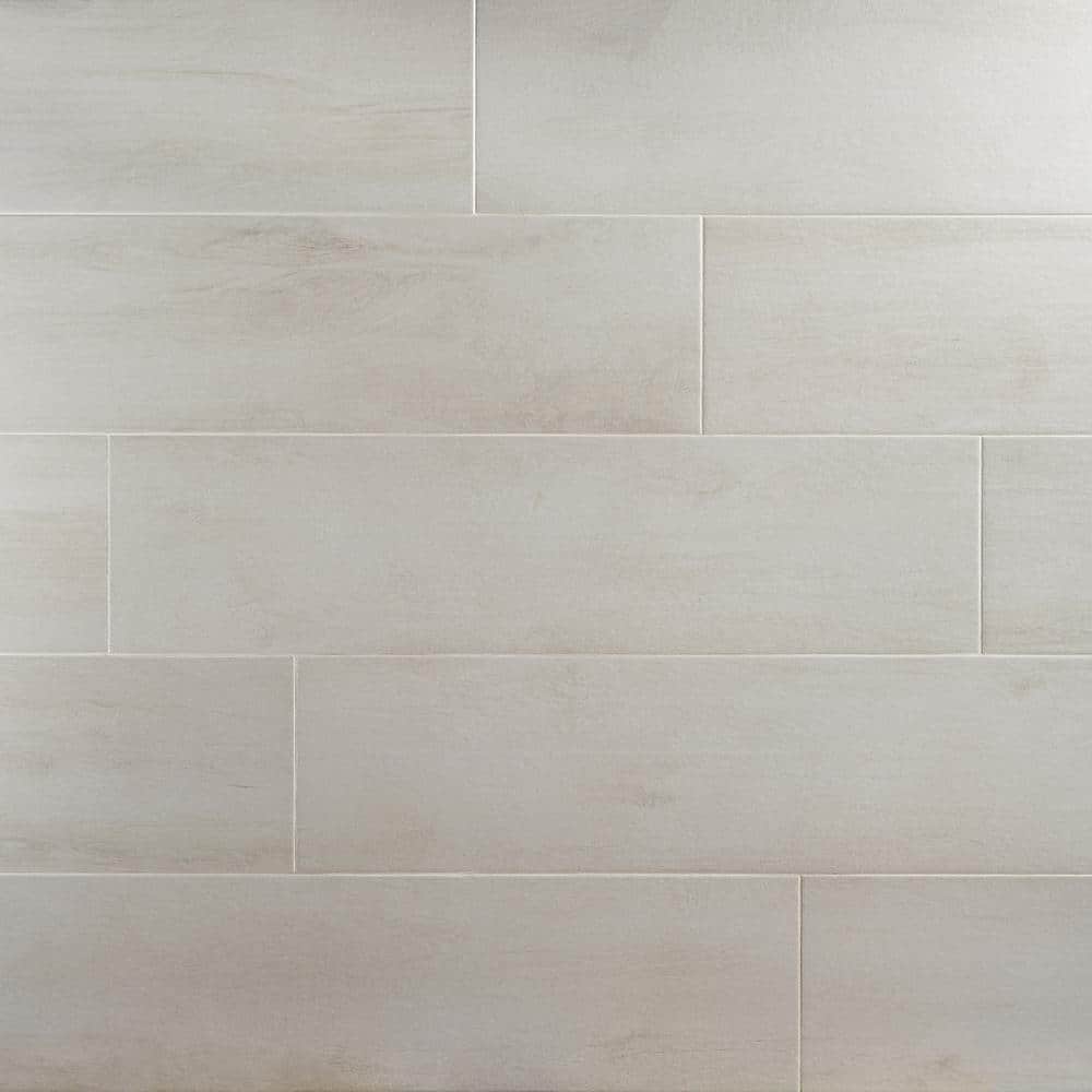 Ivy Hill Tile Briarwood Bone 4 in. x 0.34 in. Matte Porcelain Floor and ...