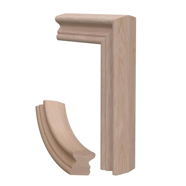 EVERMARK Stair Parts 7599 Unfinished White Oak Straight 2-Rise ...