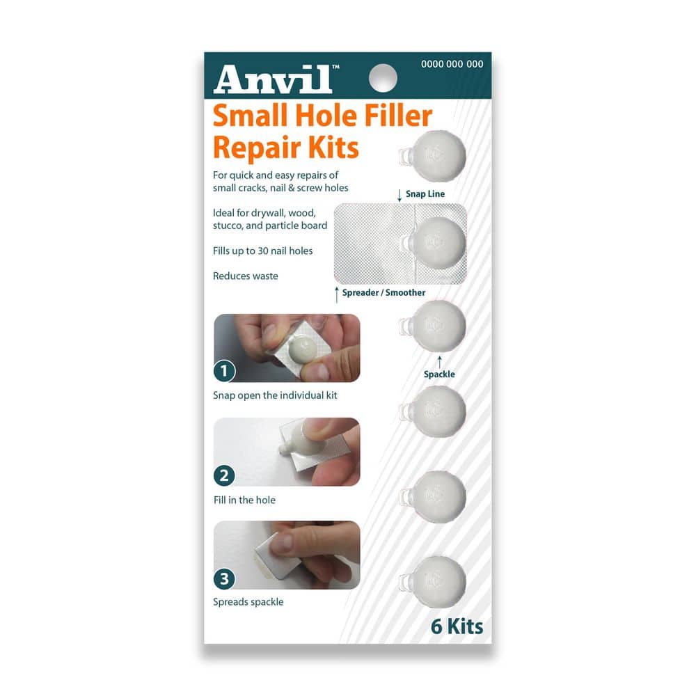 Anvil Drywall Nail Hole Repair Kits SNP6-ANV - The Home Depot