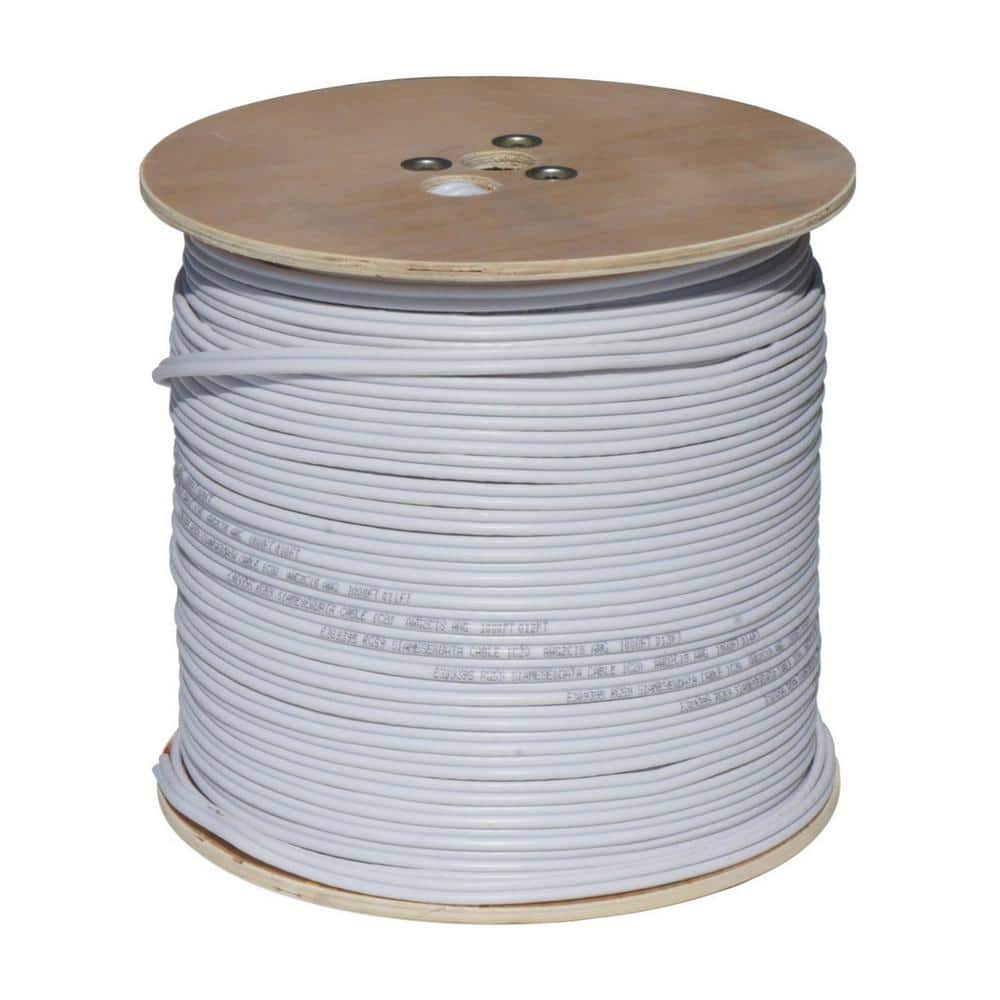 SPT 1000 ft. White 18-Gauge RG59 Coaxial Cable with Power Cable in ...