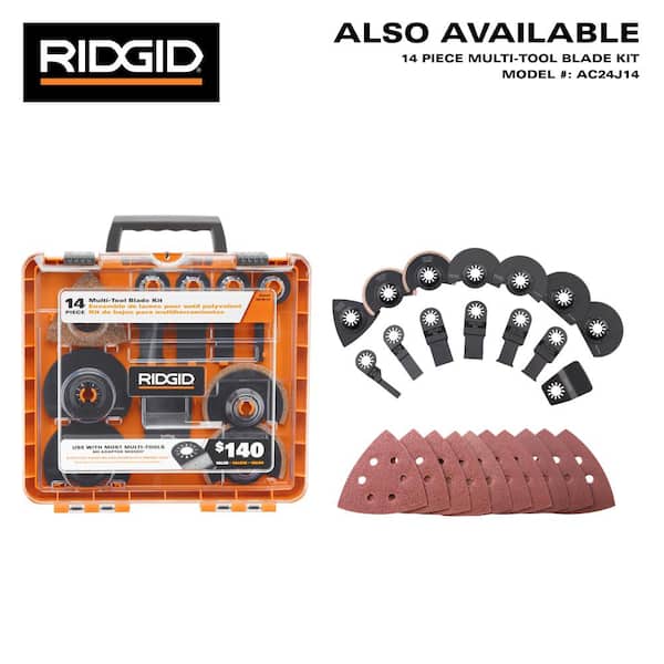 RIDGID 18V Brushless Cordless Multi-Tool (Tool Only) R86242B - The Home ...