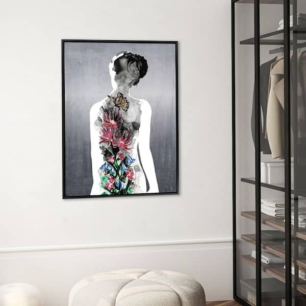 Paragon Silhouette in Bloom by Chang 1 Piece Framed Giclee Abstract Art ...