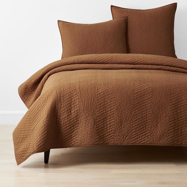 The Company Store Company Rust Twin Cotton Quilt C3A3-T-RUST - The Home ...