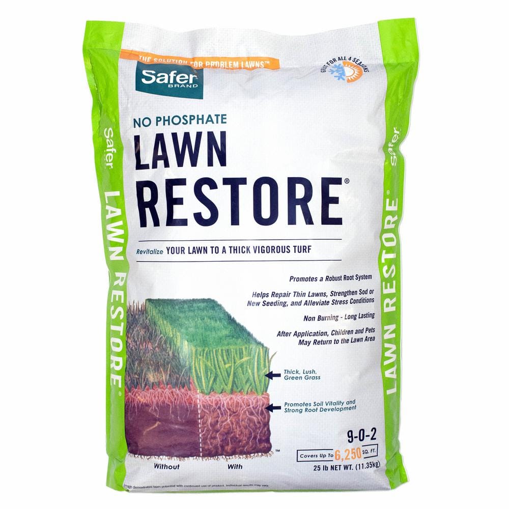 Safer Brand 25 lbs. Lawn Restore Natural Fertilizer 9334 - The Home Depot