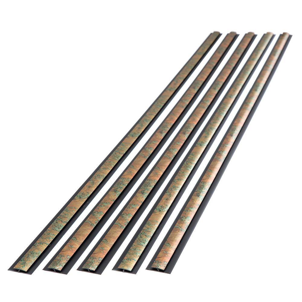 Fasade Copper Fantasy 47 in. Vinyl Divider Trim(5-Pack) 14811 - The ...