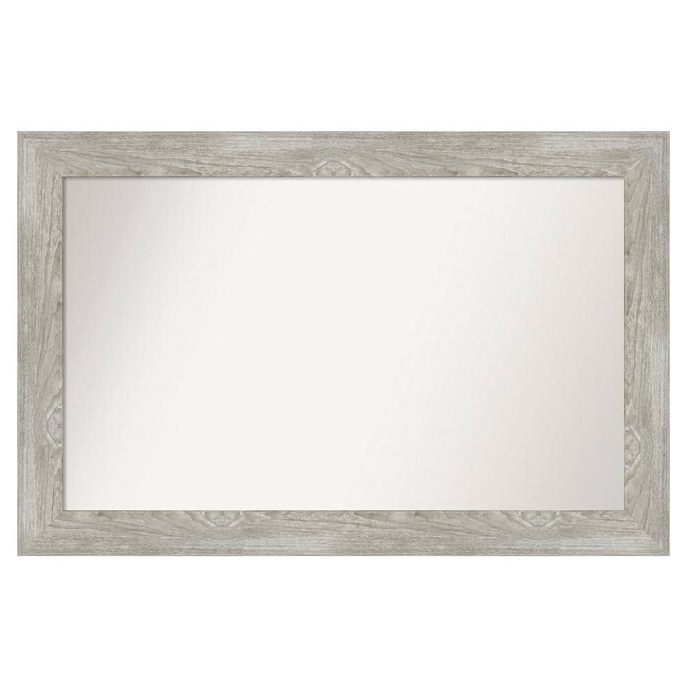 Amanti Art Dove Greywash 46 in. x 30 in. Custom Non-Beveled Distressed ...